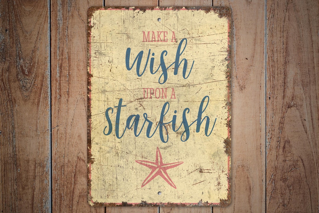 Make a Wish Sign - Beach Sign - Beach Decor - Beach House - Beach House ...