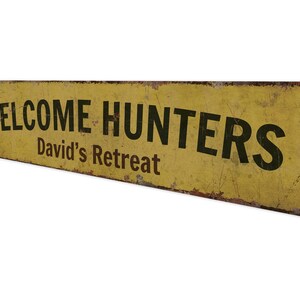 Welcome Hunters Welcome Hunters Sign Hunting Lodge - Etsy