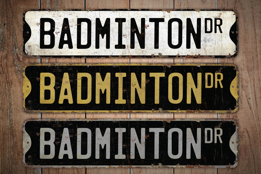 Badminton Badminton Sign Badminton Game Badminton Decor Custom ...