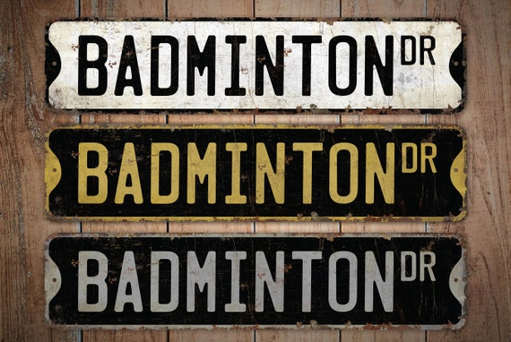 Badminton Badminton Sign Badminton Game Badminton Decor - Etsy
