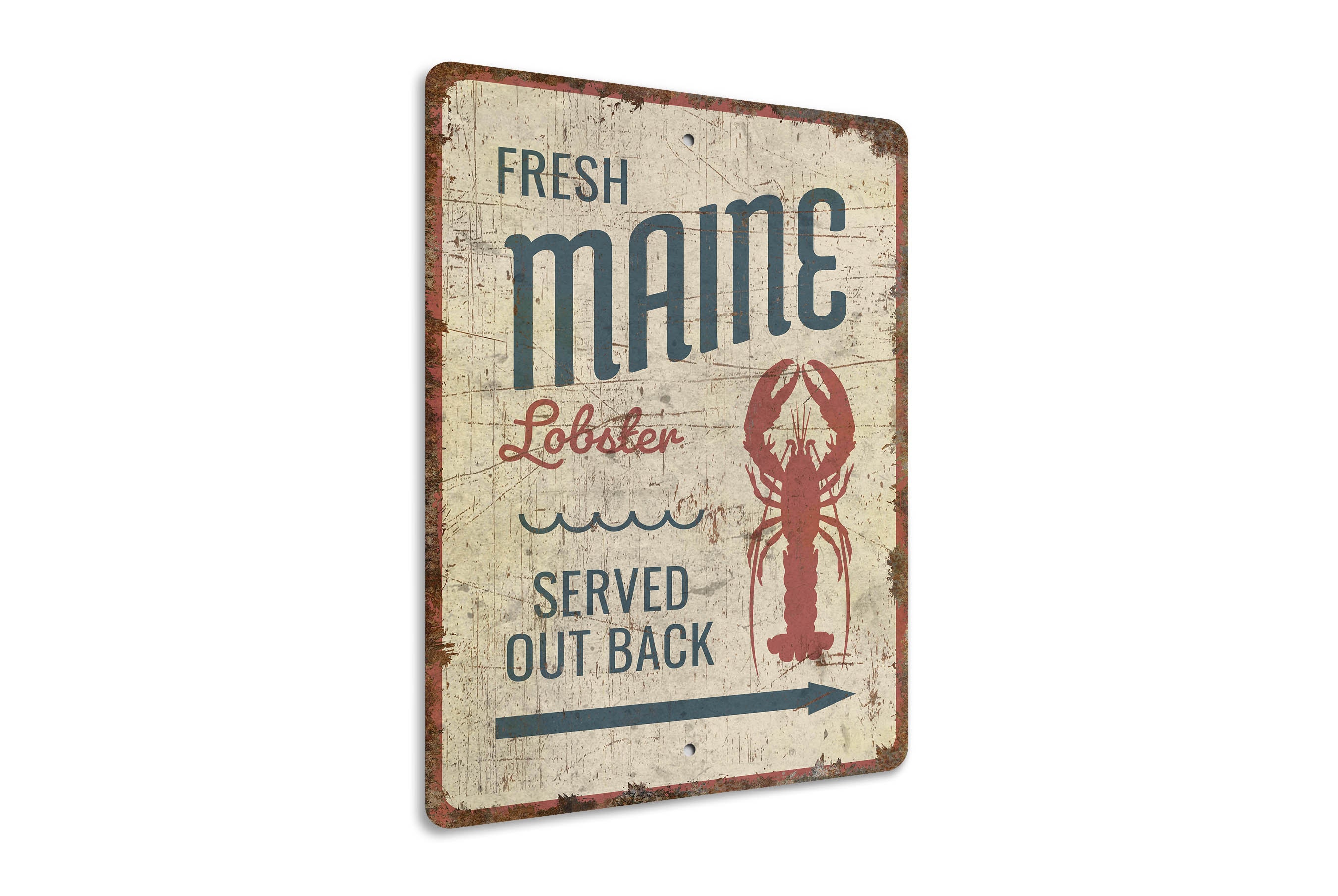 Fresh Maine Lobster - Maine Lobster Sign - Lobster Sign - Lobster Decor ...