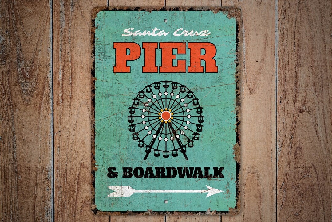 Pier and Boardwalk - Boardwalk Sign - Boardwalk Decor - Pier Sign ...