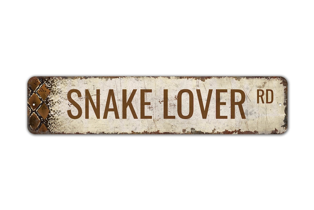Snake Lover - Snake Lover Sign - Snake Lover Gift - Animal Lover Gift ...