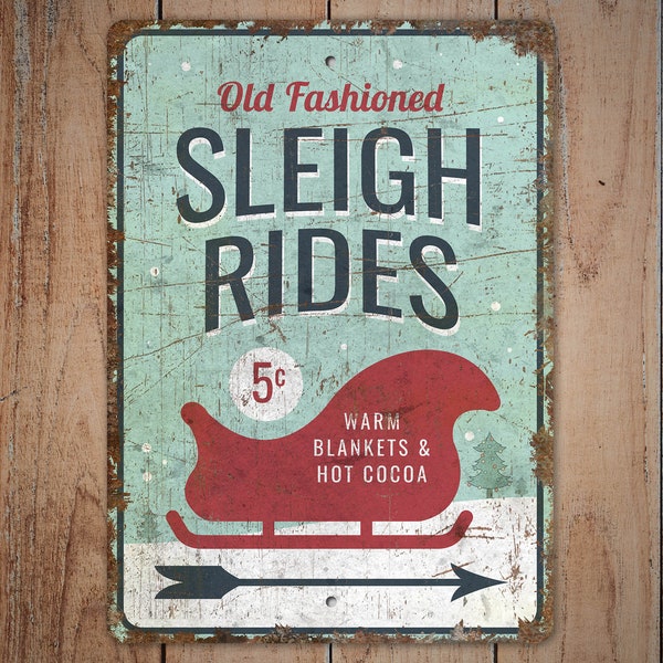 Sleigh Ride Sign - Etsy