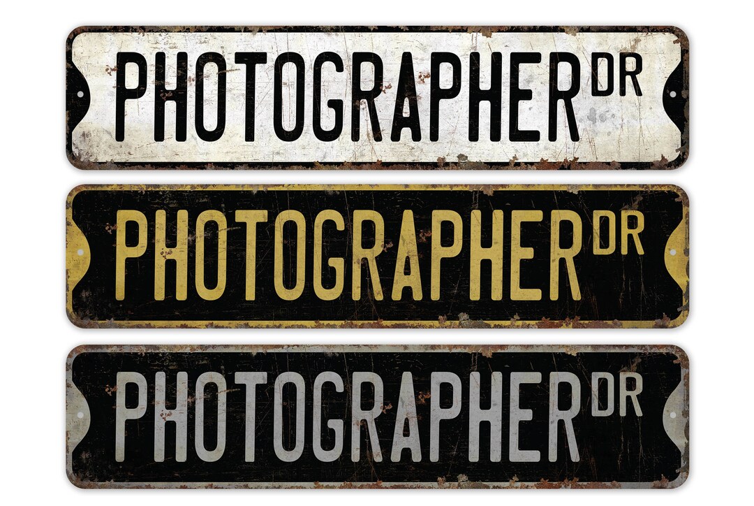 Photographer - Photographer Sign - Photographer Decor - Vintage Style ...