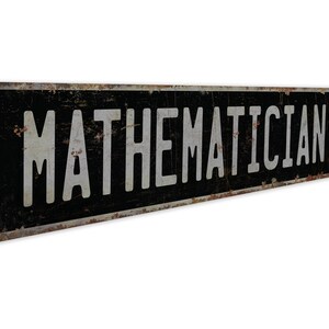 Mathematician - Mathematician Sign - Mathematician Decor - Vintage ...