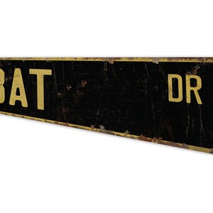 Bat - Bat Sign - Bat Decor - Vintage Style Sign - Custom Street Sign ...