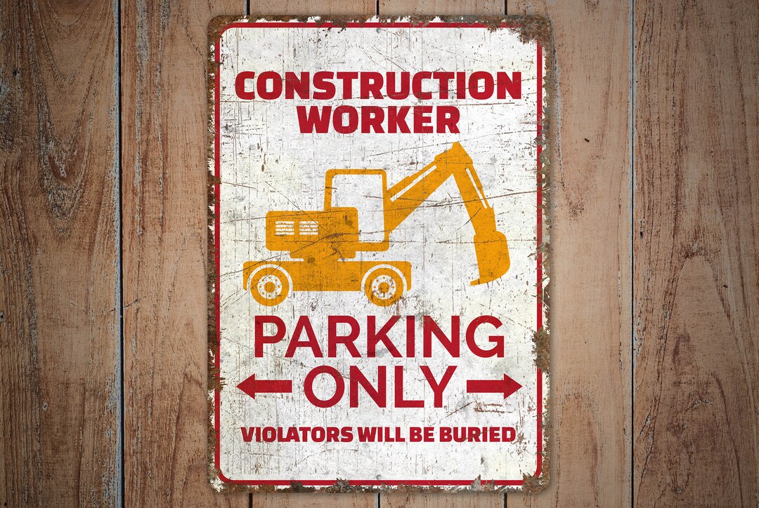 Construction Worker Parking - Worker Parking Decor - Worker Parking ...