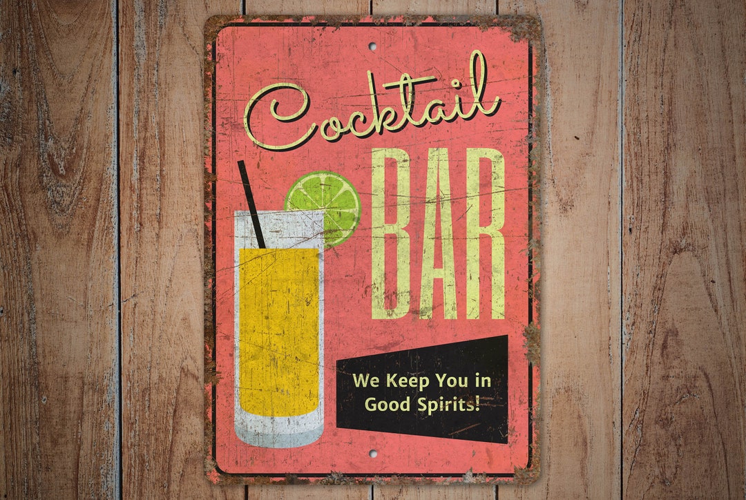 Cocktail Bar Sign - Cocktail Bar - Cocktail Bar Sign - Cocktail Bar ...