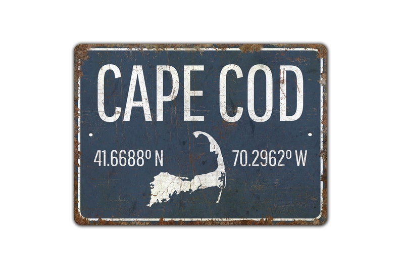 Cape Cod Sign - Cape Cod Location - Cape Cod Gift - Beach Sign - Beach ...