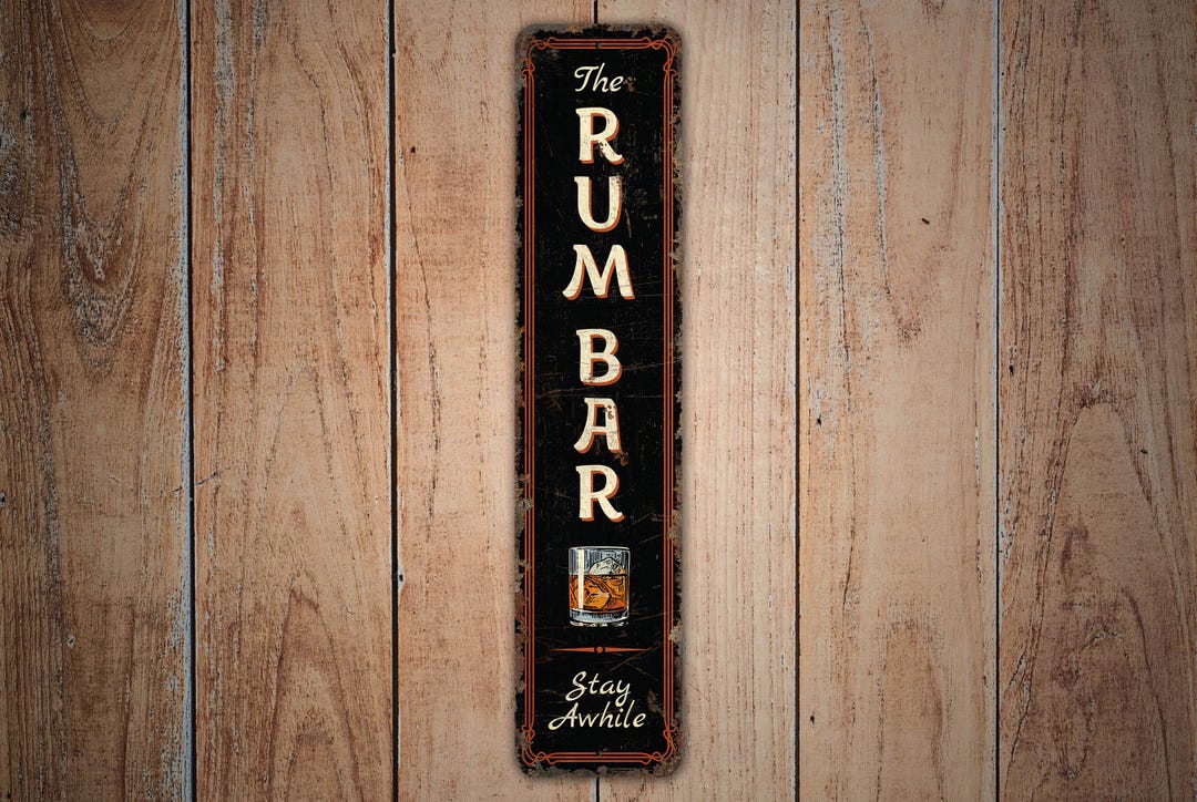The Rum Bar Sign - Beer Bar Sign - Beer Lover Gift - Bar Decor - Bar ...