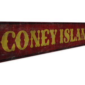Coney Island Sign - Custom Island Sign - Vintage Style Sign - Coney ...