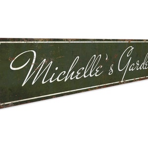 Michelles Garden - Garden Sign - Custom Garden Decor - Classic Style ...