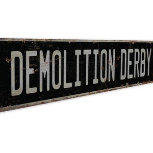 Demolition Derby - Demolition Derby Sign - Derby Game - Derby Decor ...