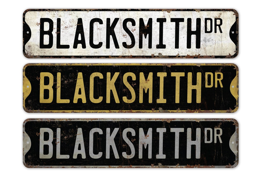 Blacksmith - Blacksmith Sign - Blacksmith Decor - Vintage Style Sign ...