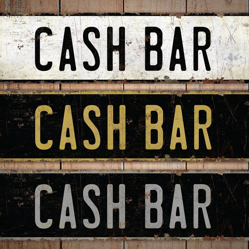Cash Only Sign - Etsy