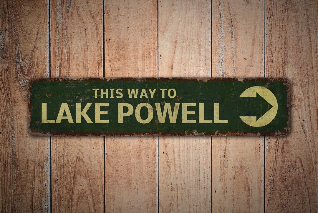 This Way to Lake - Lake Arrow Sign - Lake Direction Sign - Lake ...