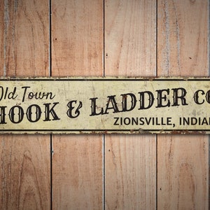 Hook and Ladder - Hook and Ladder Sign - Hook and Ladder Decor ...