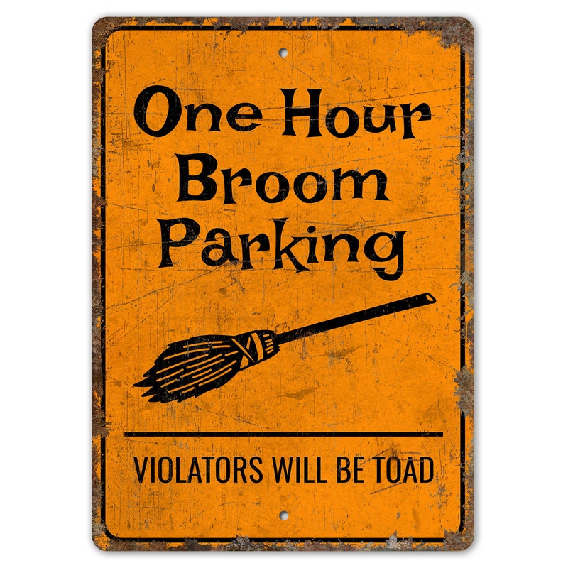 Broom Parking Sign - Etsy