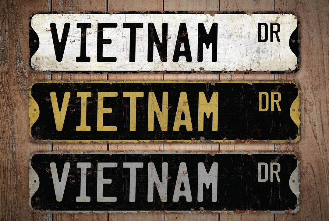 Vietnam - Vietnam Sign - Vietnam Decor - Vintage Style Sign - Custom ...