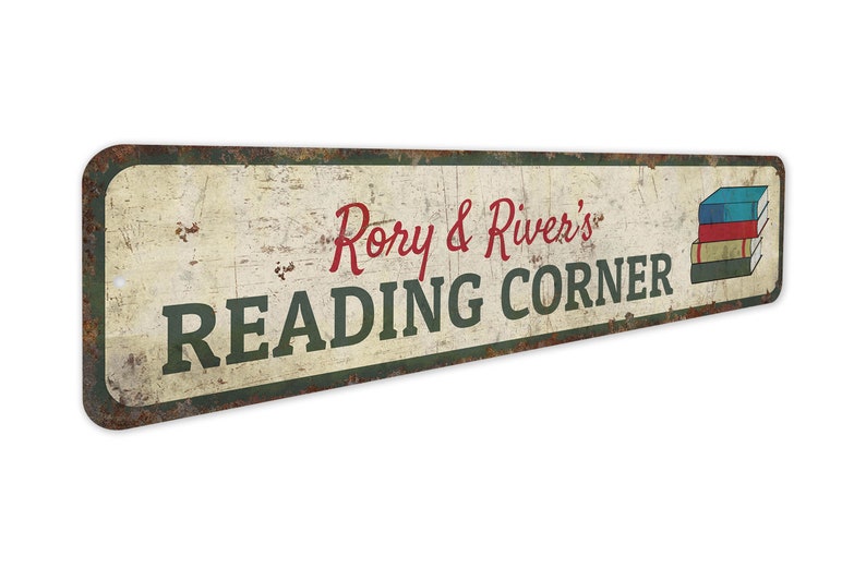 Reading Corner - Reading Corner Sign - Kids Room Decor - Vintage Style ...
