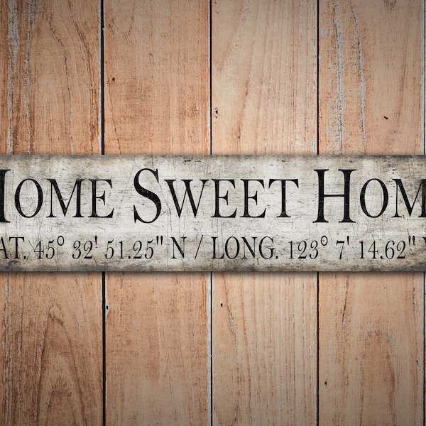 Personalized Home Sweet Home Sign - Etsy