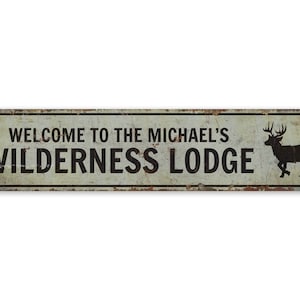 Wilderness Lodge - Wilderness Lodge Sign - Lodge Decor - Vintage Style ...