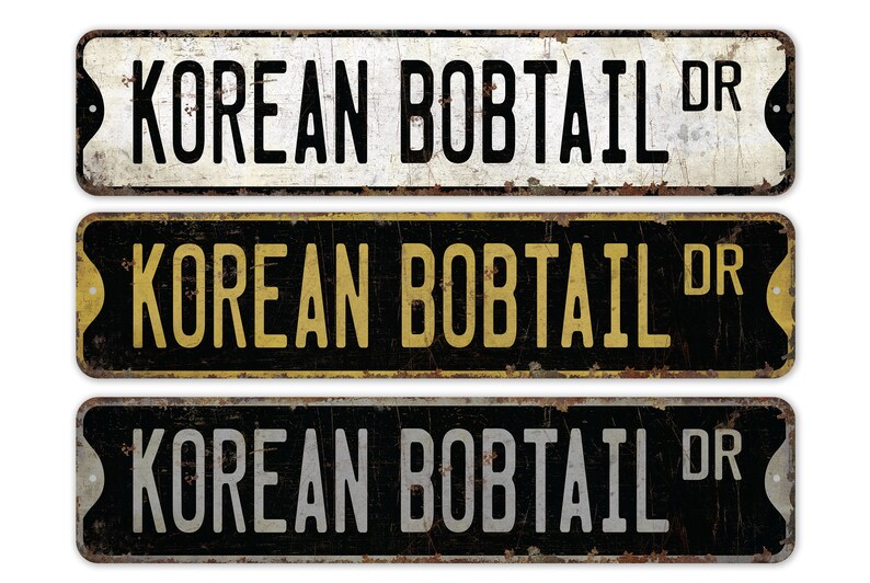 Korean Bobtail - Korean Bobtail Sign - Korean Cat Sign - Cat Lover Gift ...