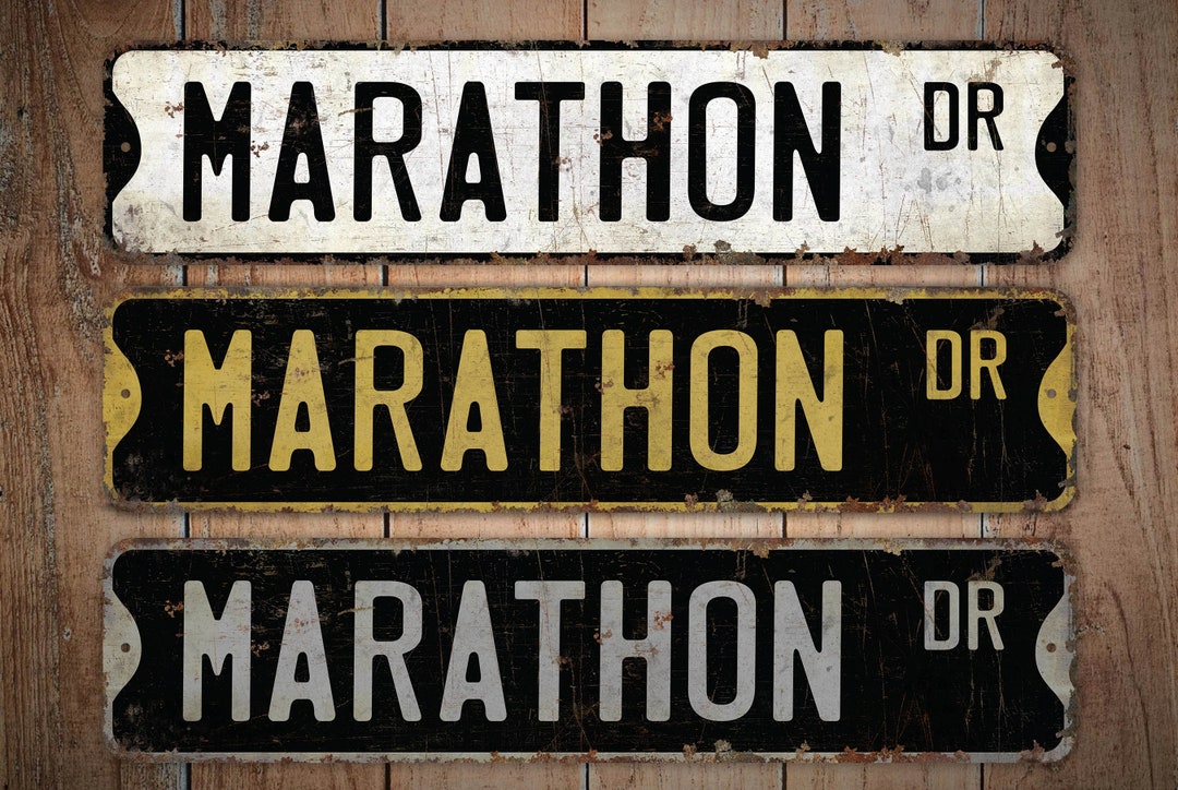 Marathon Sign - Marathon Game Sign - Custom Street Sign - Marathon ...