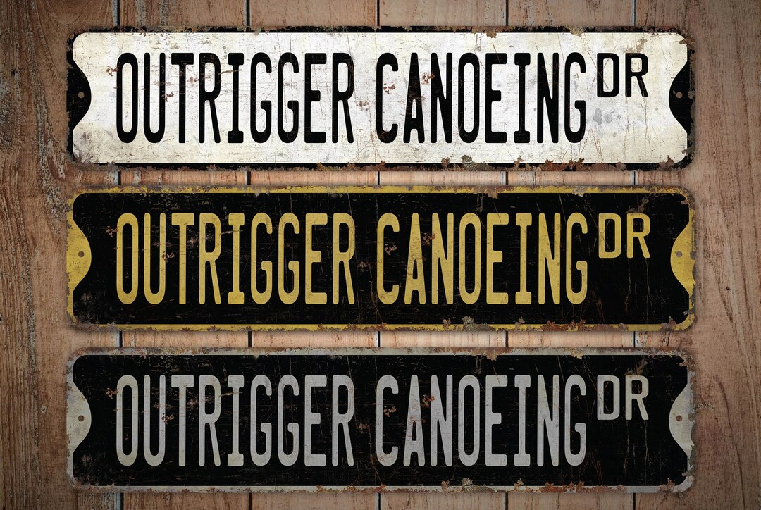 Outrigger Canoeing - Canoeing Sign - Canoeing Game - Canoeing Decor ...