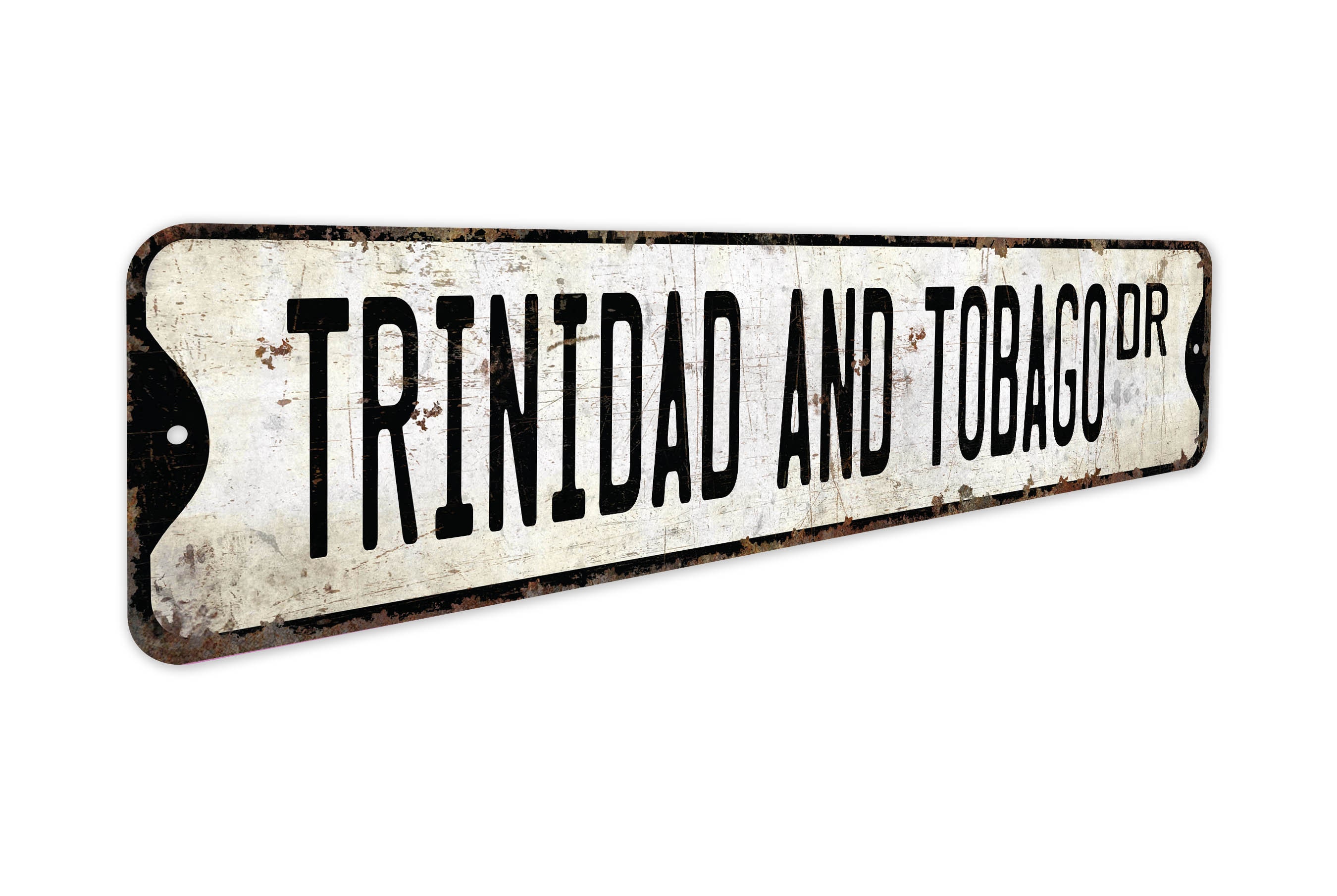 Trinidad and Tobago - Trinidad and Tobago Sign - Vintage Style Sign ...