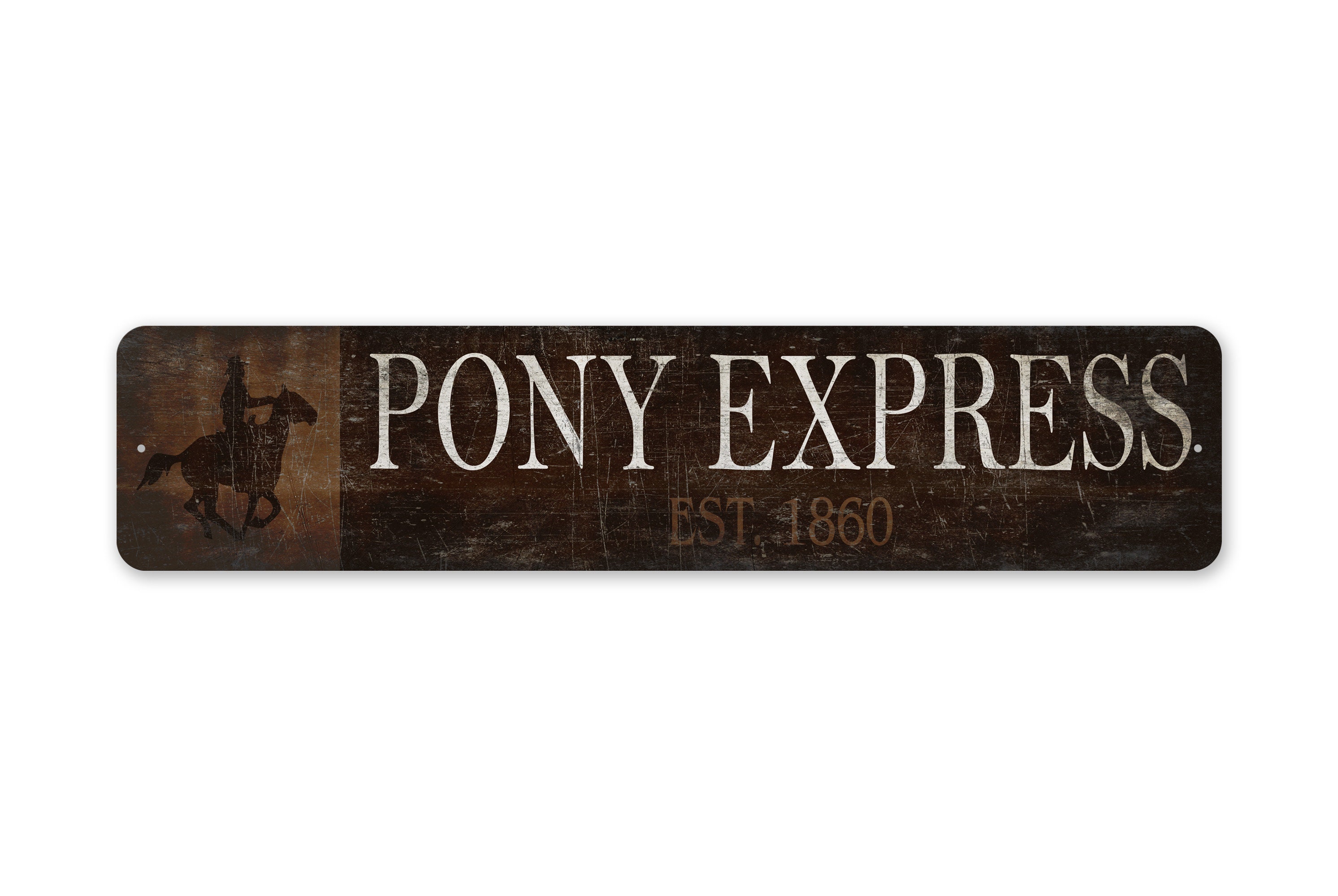 Pony Express Sign Pony Express EST Sign Vintage Style Sign - Etsy