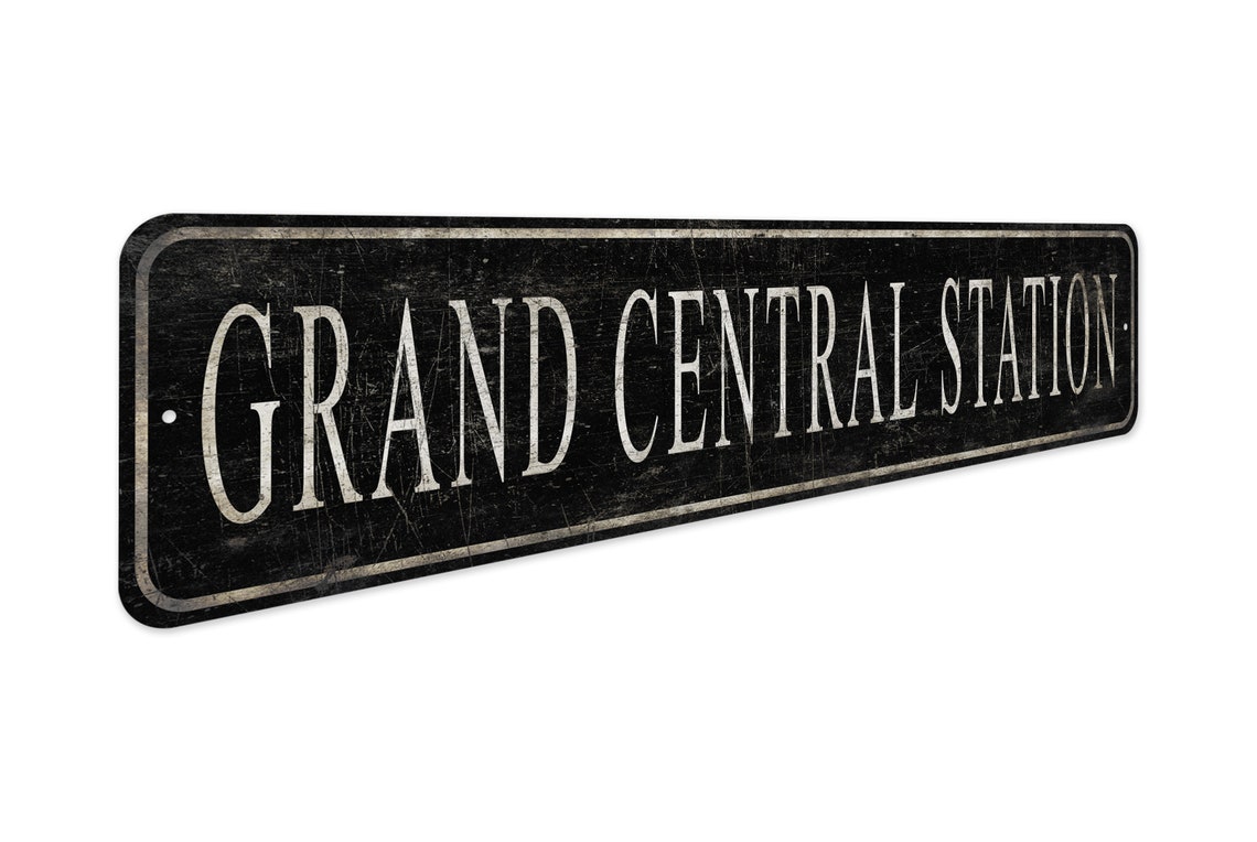 Grand Central Station - Grand Central Sign- Grand Central Decor - Rail ...