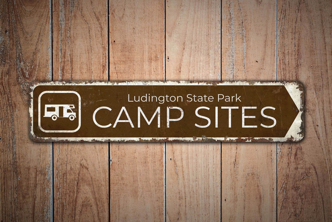 State Park Sign - State Park Decor - Camp Site Decor - Camp Site Sign ...