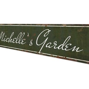 Michelles Garden - Garden Sign - Custom Garden Decor - Classic Style ...