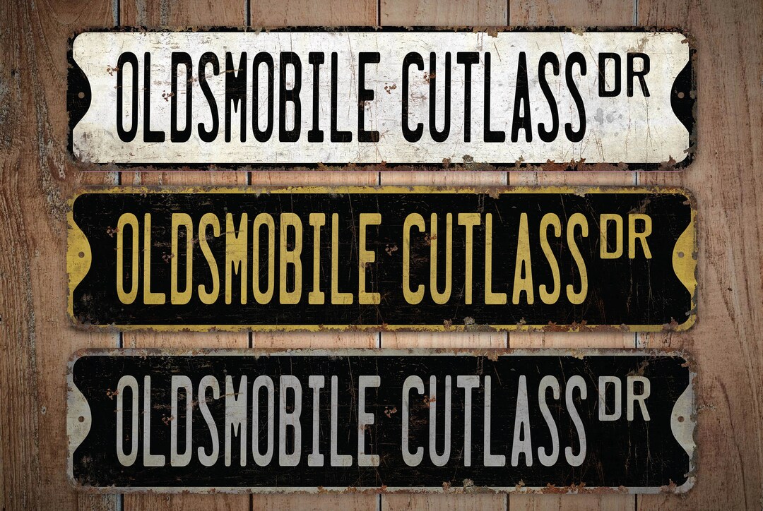 Oldsmobile Cutlass - Cutlass Car Decor - Cutlass Car Sign - Vintage Car ...