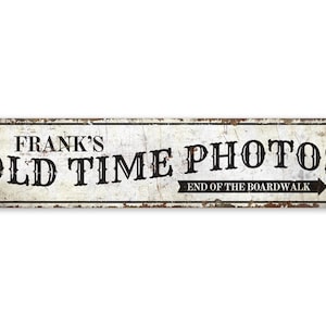Old Time Photos - Boardwalk Sign - Old Time Photo Sign - Custom ...