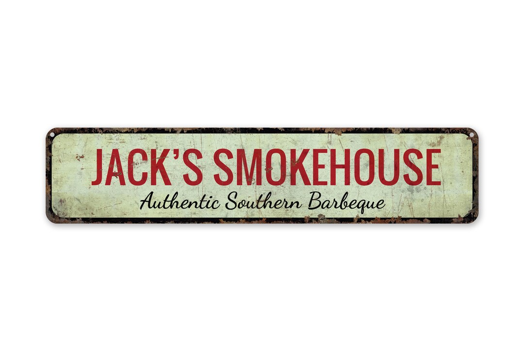 Smokehouse Sign - Authentic Barbeque - Southern Barbeque - BBQ Shack ...