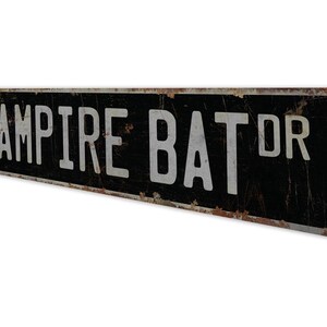 Vampire BAT - Vampire BAT Sign - Vampire BAT Decor - Custom Street Sign ...