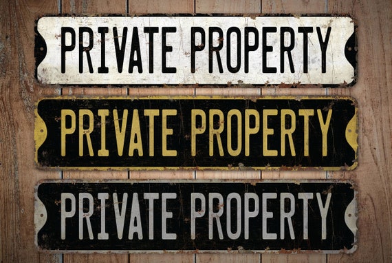 Private Property Private Property Sign Personal Property - Etsy