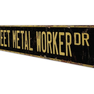 Sheet Metal Worker - Sheet Metal Worker Sign - Sheet Metal Worker Decor ...