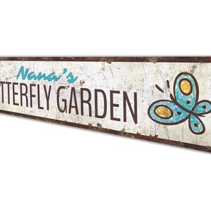 Butterfly Garden Sign - Butterfly Garden - Garden Decor - Home Garden ...
