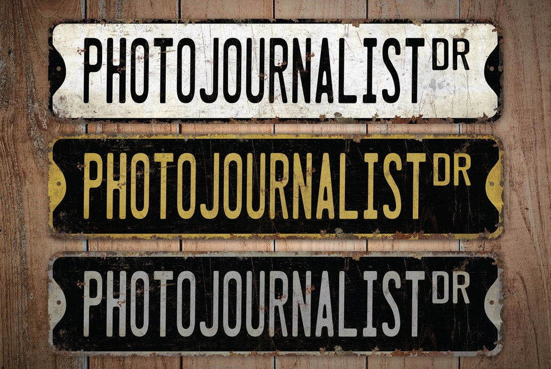 Photojournalist Photojournalist Sign Photojournalist Decor Vintage ...