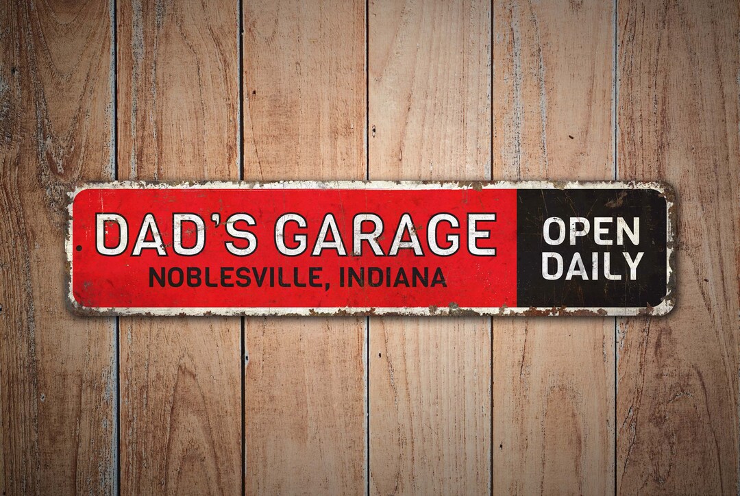 Dad Garage Sign - Dads Garage Open - Garage Open Sign - Garage Open ...