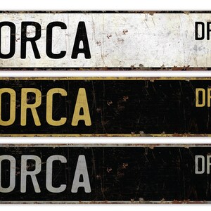 Orca - Orca Sign - Orca Decor - Orca Lover Gift - Custom Street Sign ...