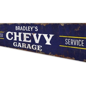 Chevy Garage - Chevy Garage Sign - Authorized Chevy Garage - Chevy ...