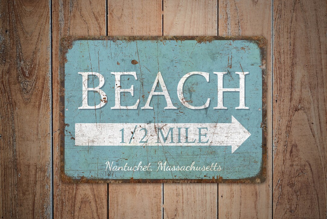 Beach Arrow Sign - Beach Direction Sign - Beach Sign - Beach House ...