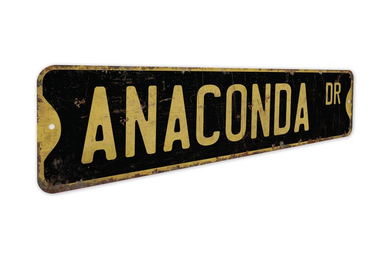 Anaconda - Anaconda Sign - Anaconda Decor - Vintage Style Sign - Custom ...