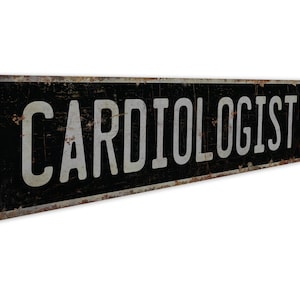 Cardiologist Cardiologist Sign Cardiologist Decor Vintage Style Sign ...