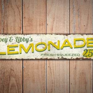 Fresh Lemonade Fresh Lemonade Sign Lemonade Shop Decor Vintage Style ...